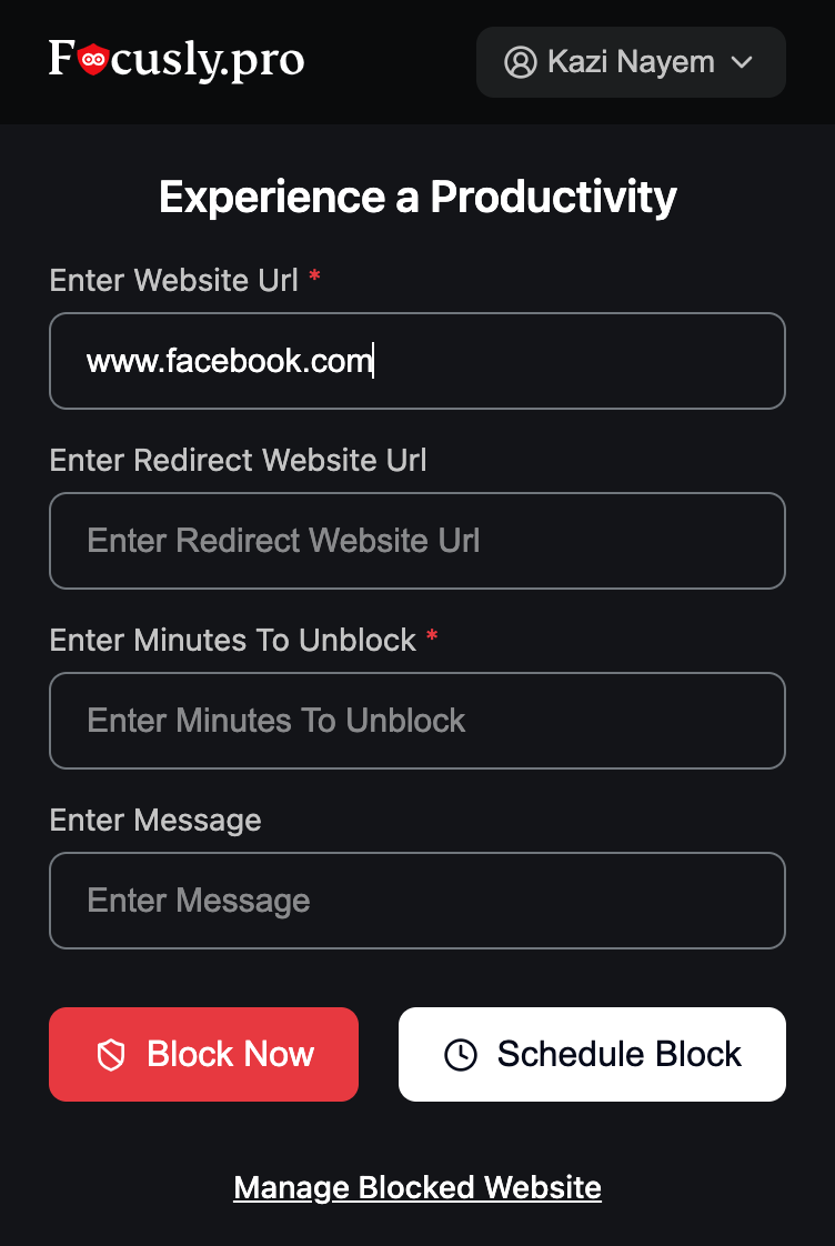 Focusly - Increase your productivity